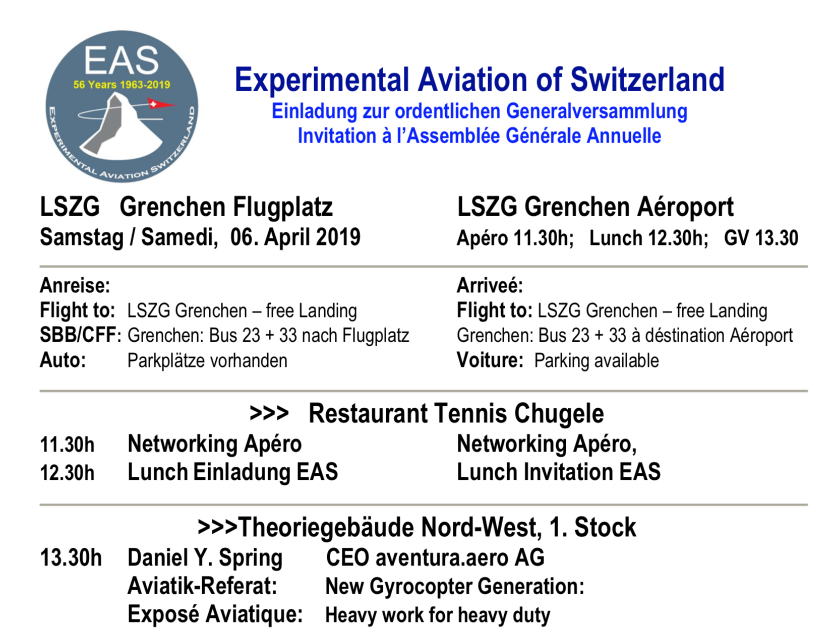 EAS Experimental Aviation of Switzerland